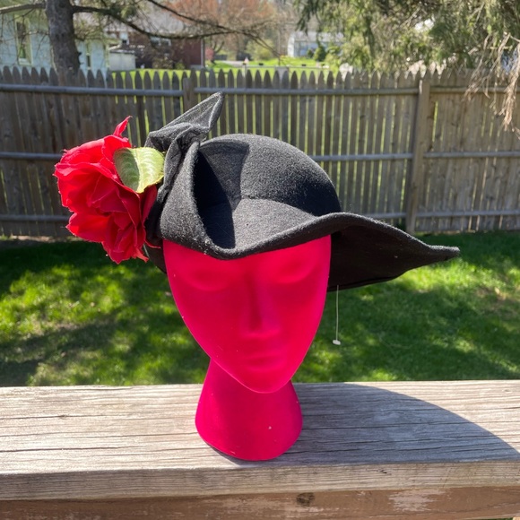 Vintage | Accessories | Vintage Wool Kentucky Derby Hat Black | Poshmark